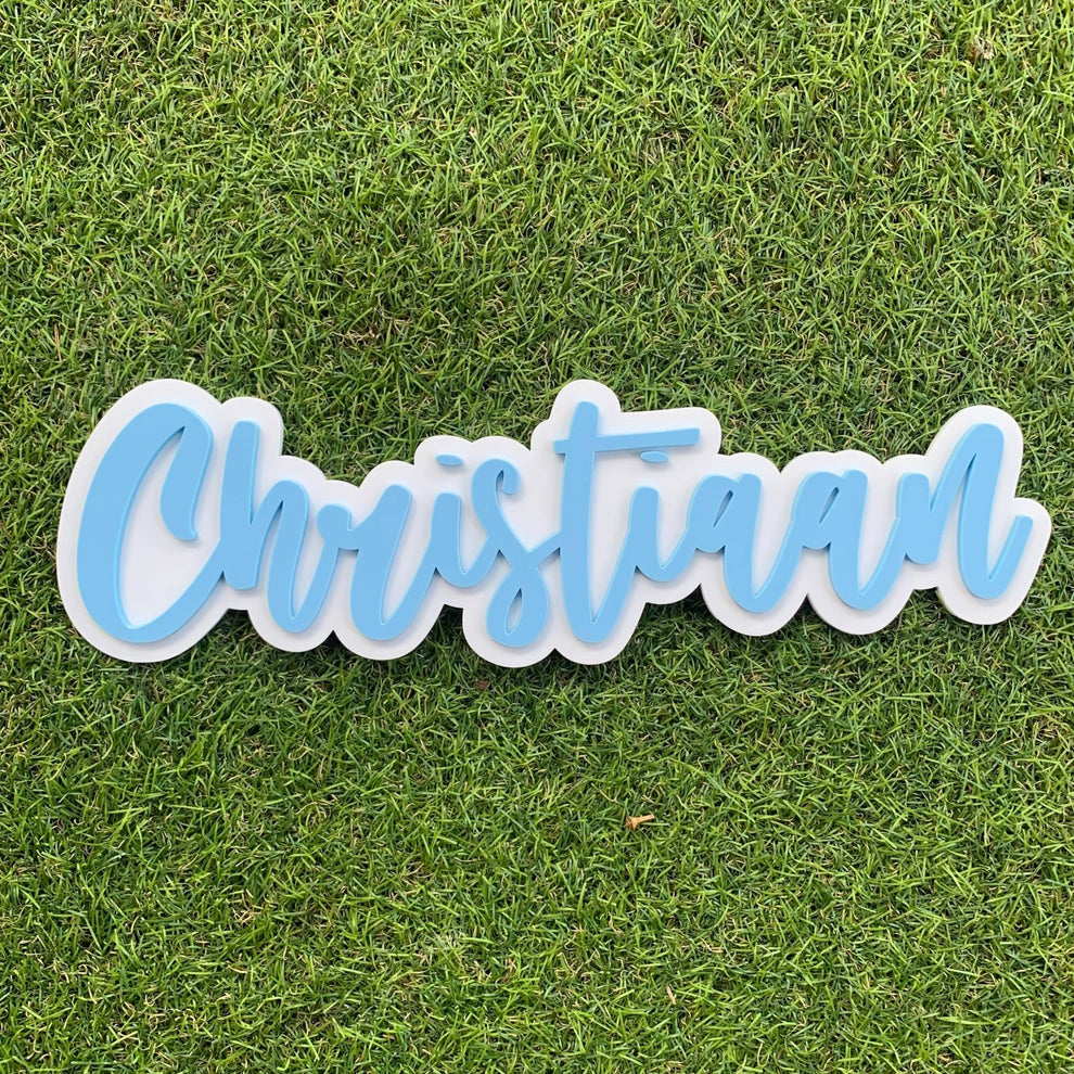 Double-Layer Acrylic Sign - Sophisticated 3D Design – Webster Enterprises