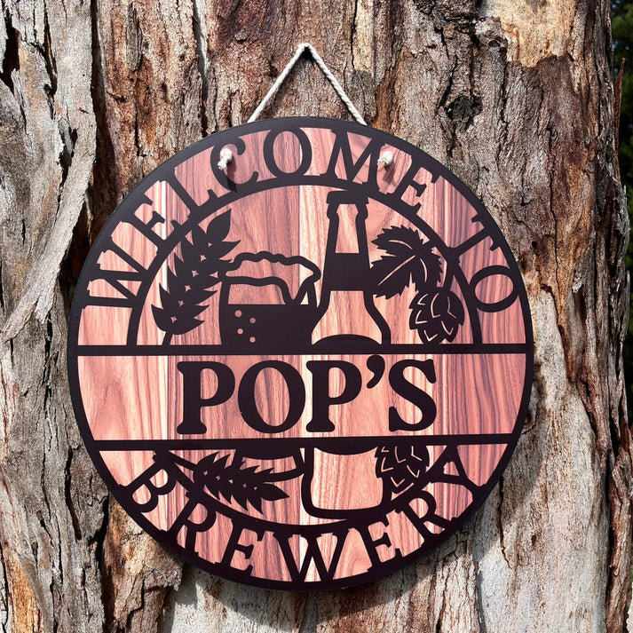 Personalised Sublimated Round Brewery Sign – Webster Enterprises