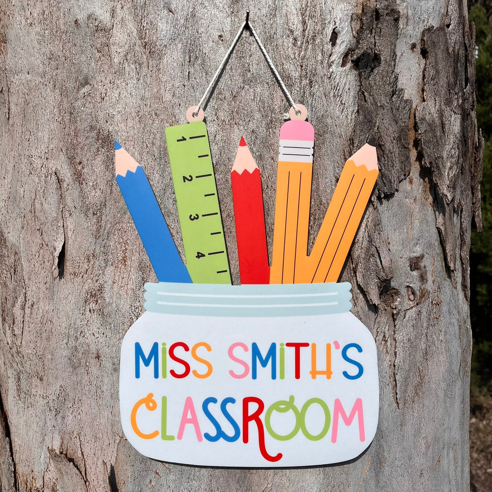 Personalised Teacher's Classroom Acrylic Sign – Webster Enterprises